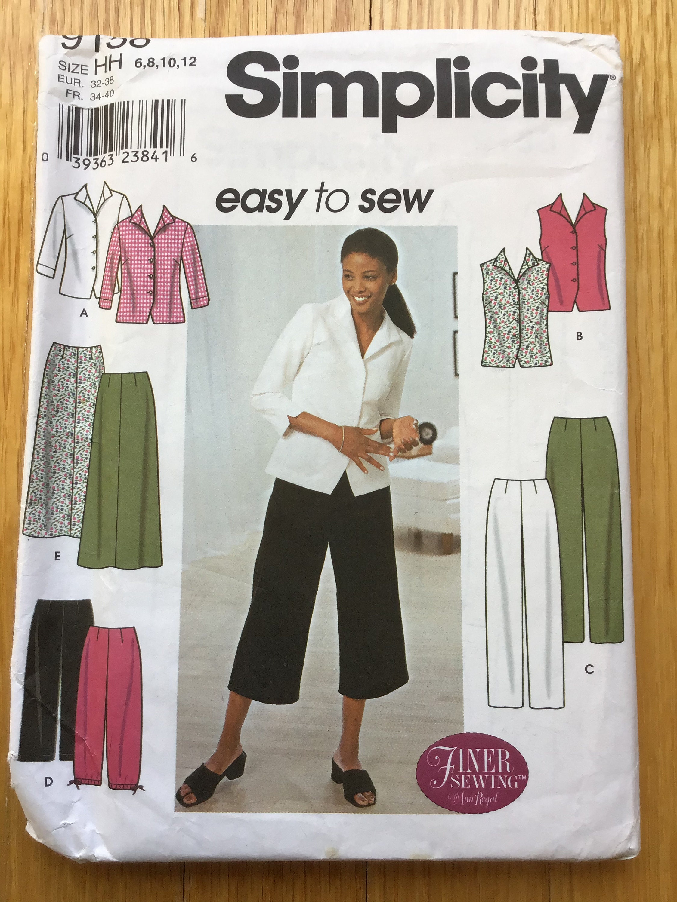 Misses Shirt Pants and Skirt Pattern Size 6 12 Simplicity 9158 UNCUT - Etsy