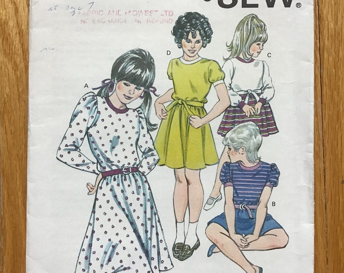 Daisy Kingdom Childs Dress and Doll Dress Pattern Simplicity 9845 Size ...
