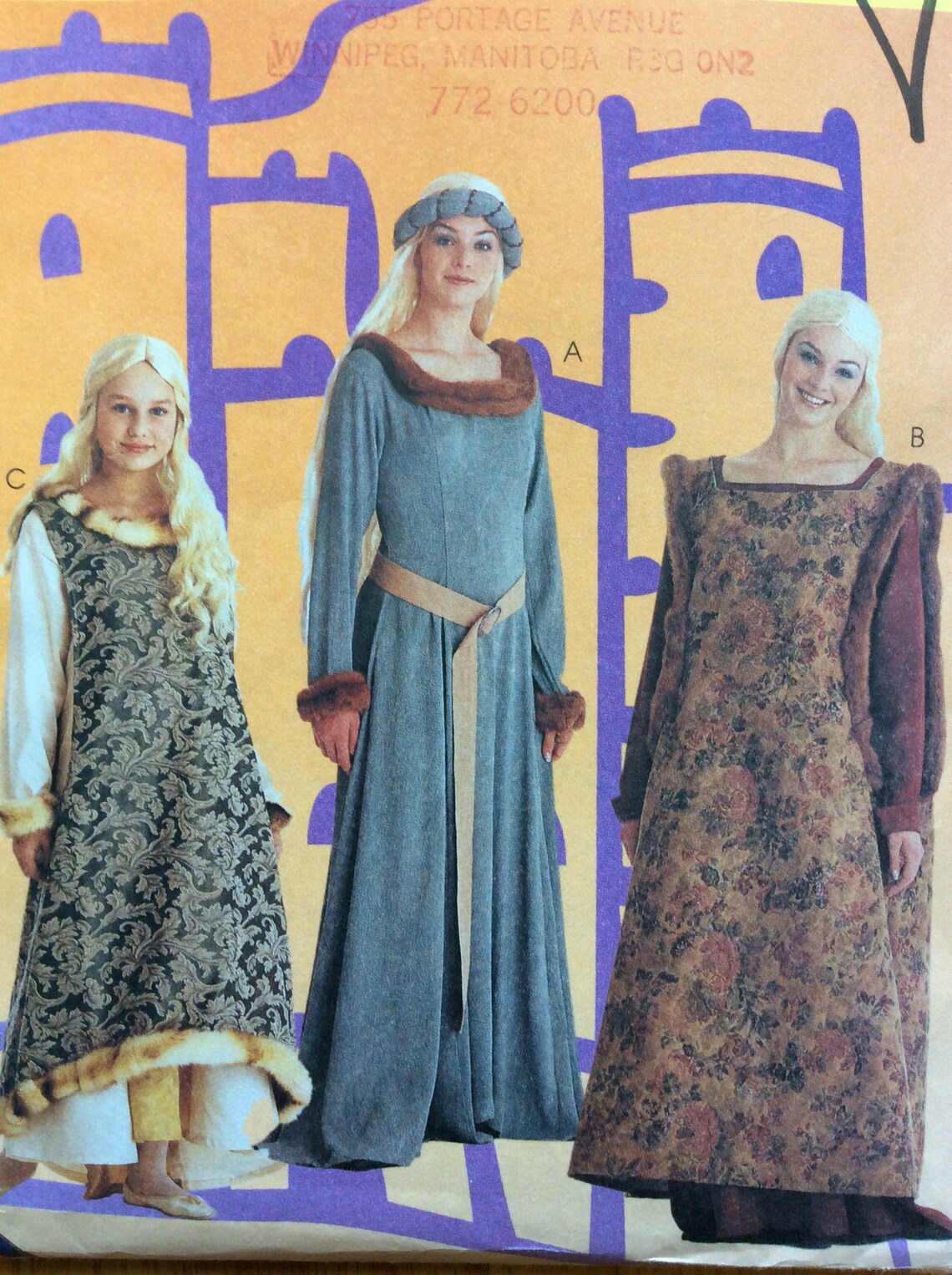 Medieval Costume Pattern Maid Marian McCalls 8826 Girls Size | Etsy