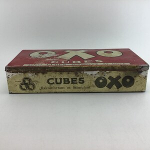 Vintage Oxo Cubes Tin Rectangular Hinged Lid Made in England - Etsy