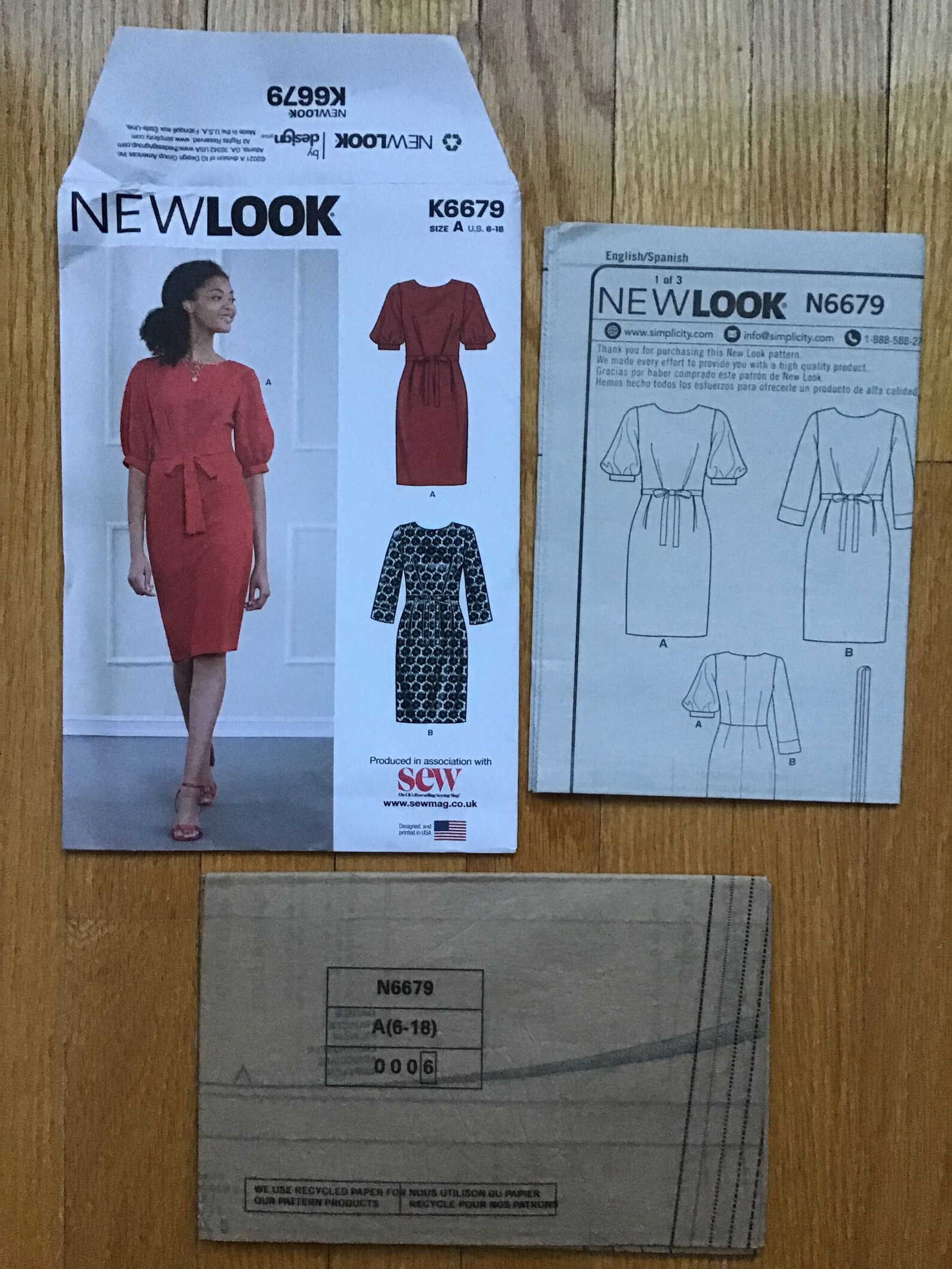 Misses Dress Pattern New Look 6679 Size 6 - 18 UNCUT - Etsy