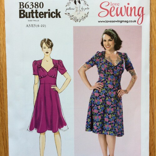 Jacqui Tea Dress PDF Sewing Pattern digital Download Home | Etsy UK