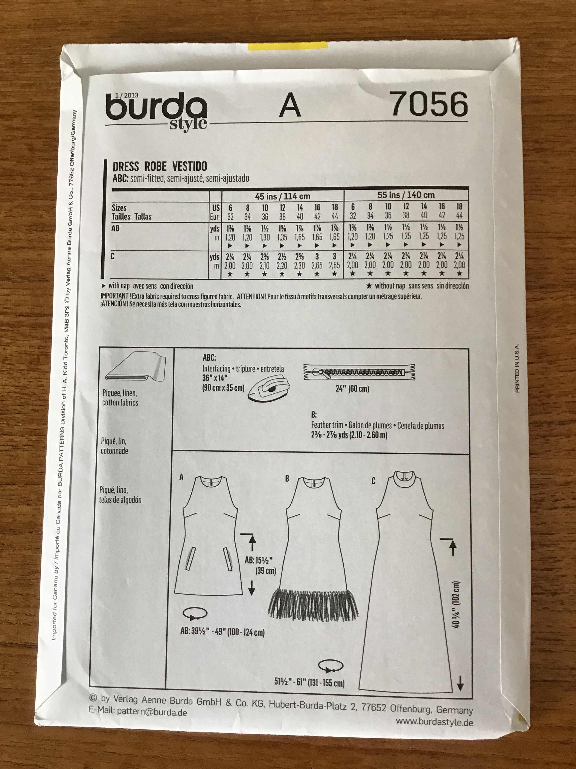 Misses Easy Maxi Dress Pattern Mini Dress Pattern Burda Young 7056 ...