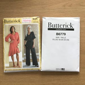 Misses Dress and Jumpsuit Pattern Butterick 6779 Size 6 - 24 UNCUT - Etsy
