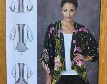 Uncut Simplicity Sewing Pattern 9124 1318 Misses Kimono Jackets Sizes ...