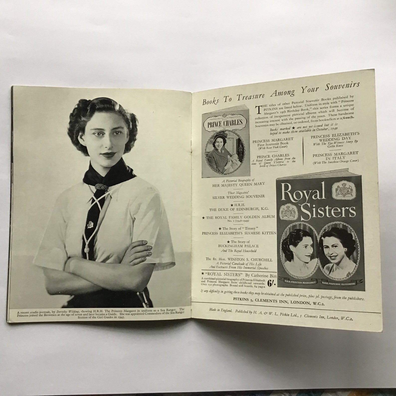 Princess Margarets 19th Birthday Book By Catherine Birt Pitkin Ltd 1949 Etsy