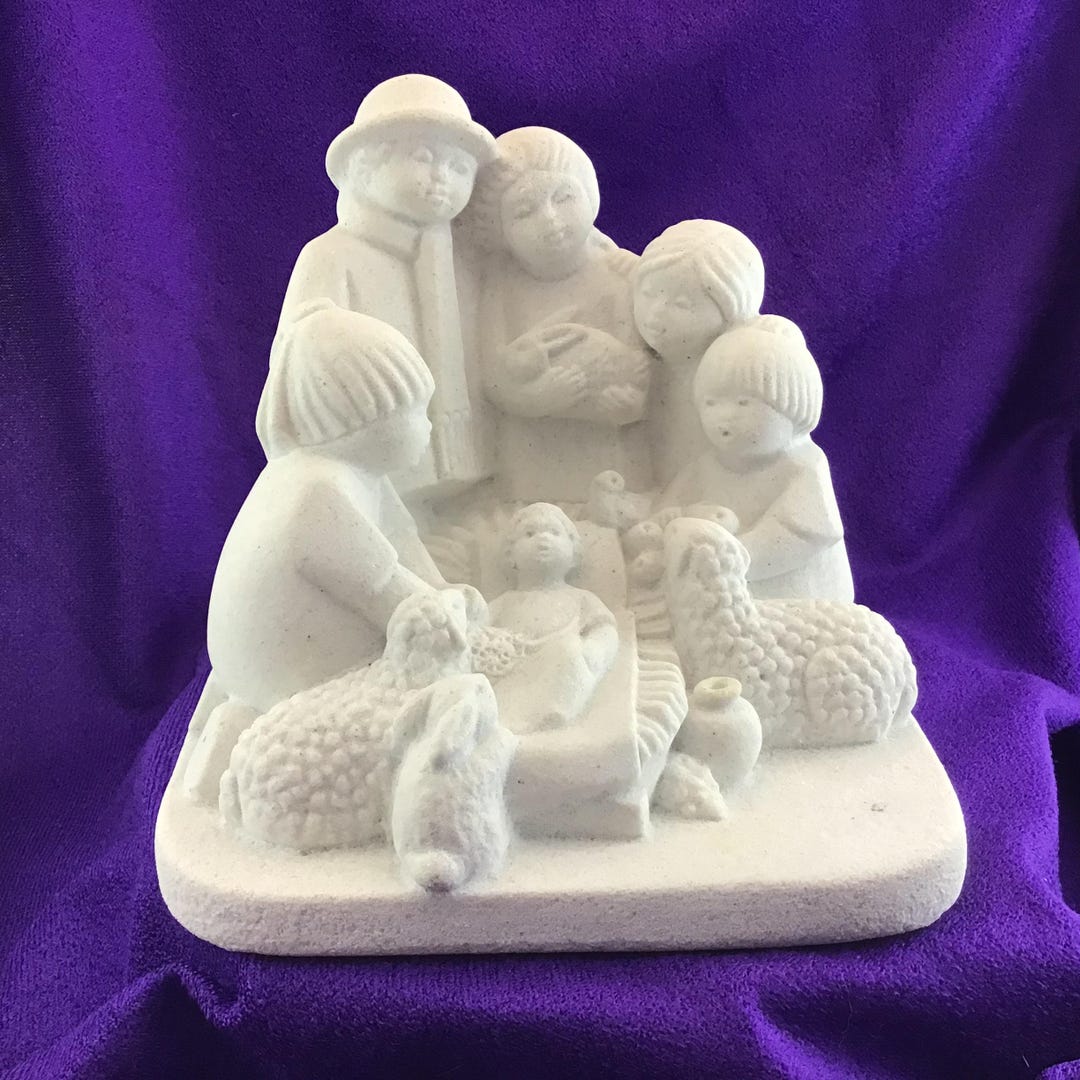 Marbell Stone Art Large Nativity Figurine Made in Belgium - Etsy
