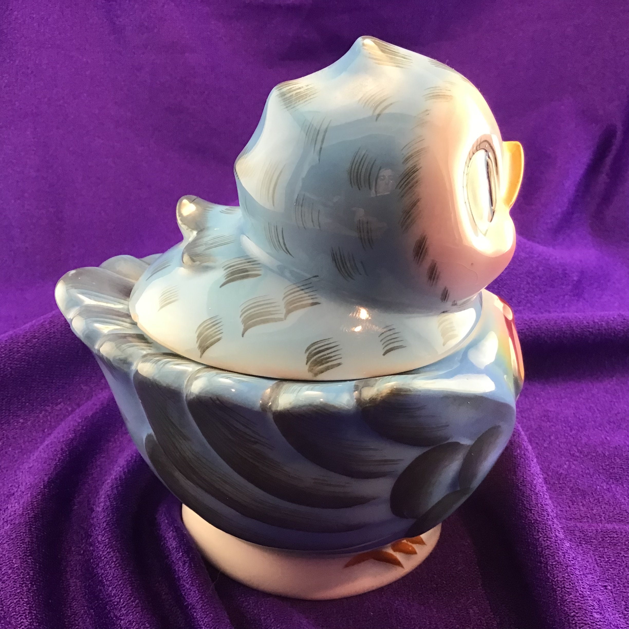 Lefton Bluebird Sugar Bowl or Jam Pot ESD Japan Anthropomorphic - Etsy ...
