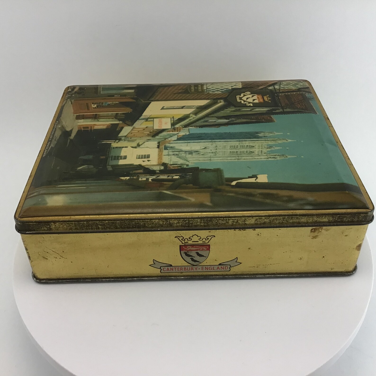 Canterbury Toffee Tin Edward Sharp & Sons Hinged Lid - Etsy