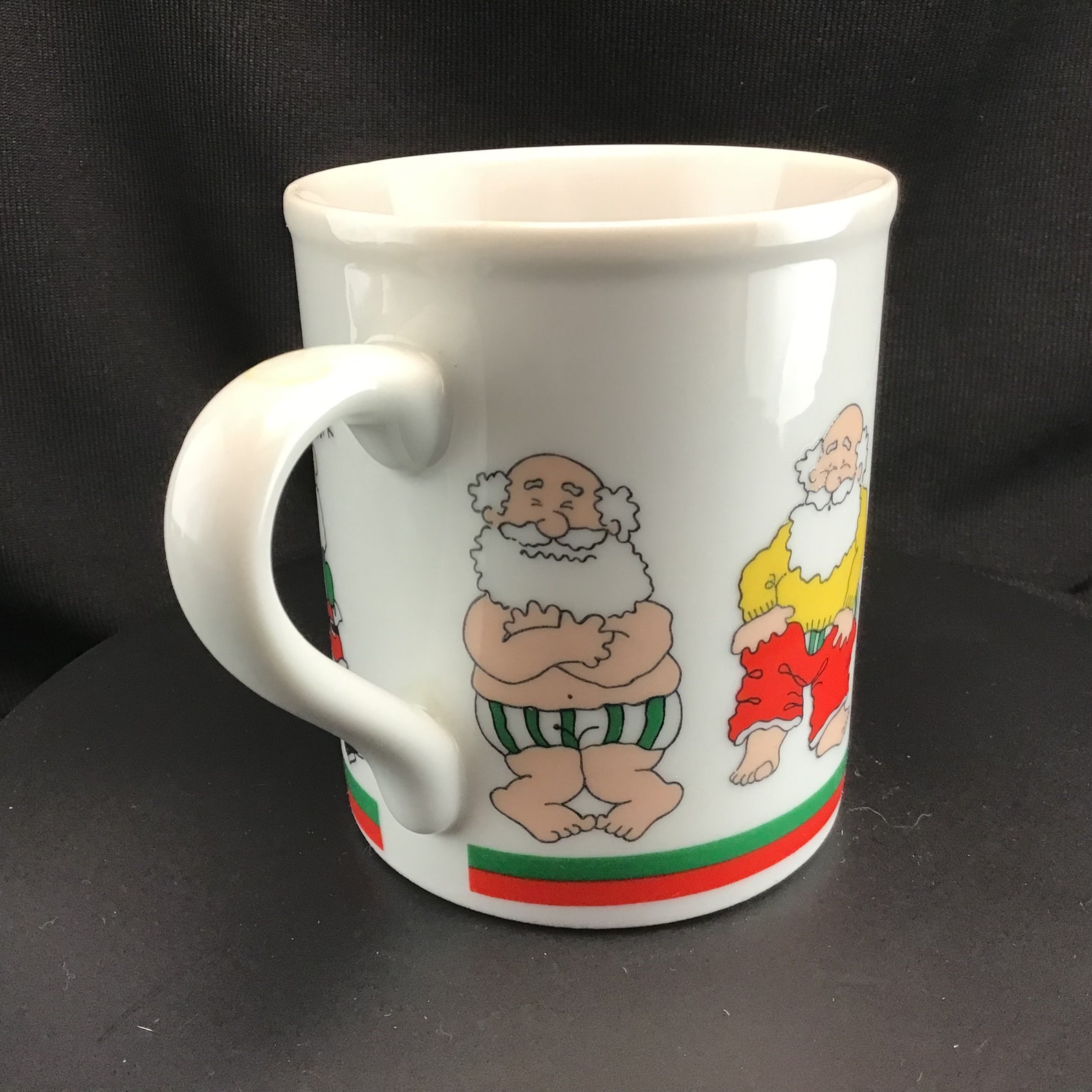 Papel Santa Mug Santa Dressing for Work Mug Papel Customcard - Etsy