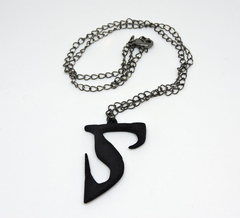 Daedric Alphabet 3D Printed Necklace Elder Scrolls Inspired - Etsy