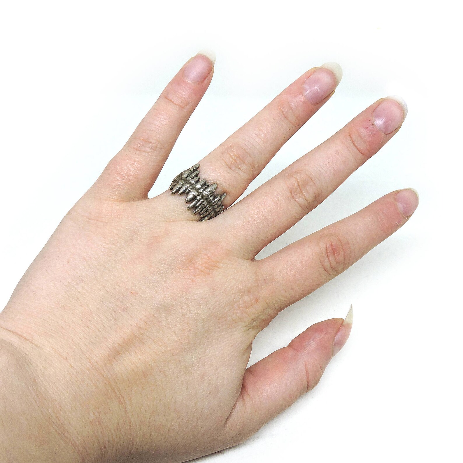 Steel Teeth Ring 3D Printed Ring Teeth Tooth Eldritch | Etsy