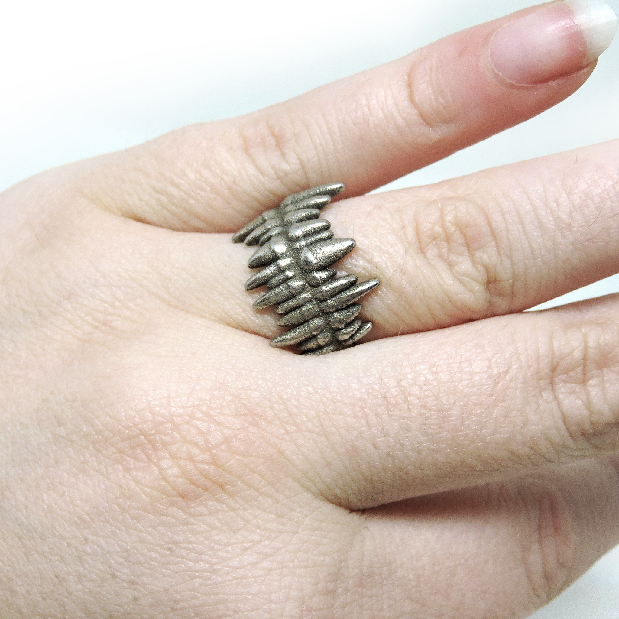 Steel Teeth Ring 3D Printed Ring Teeth Tooth Eldritch | Etsy