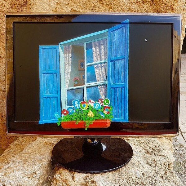 Window Screen Painting - Etsy