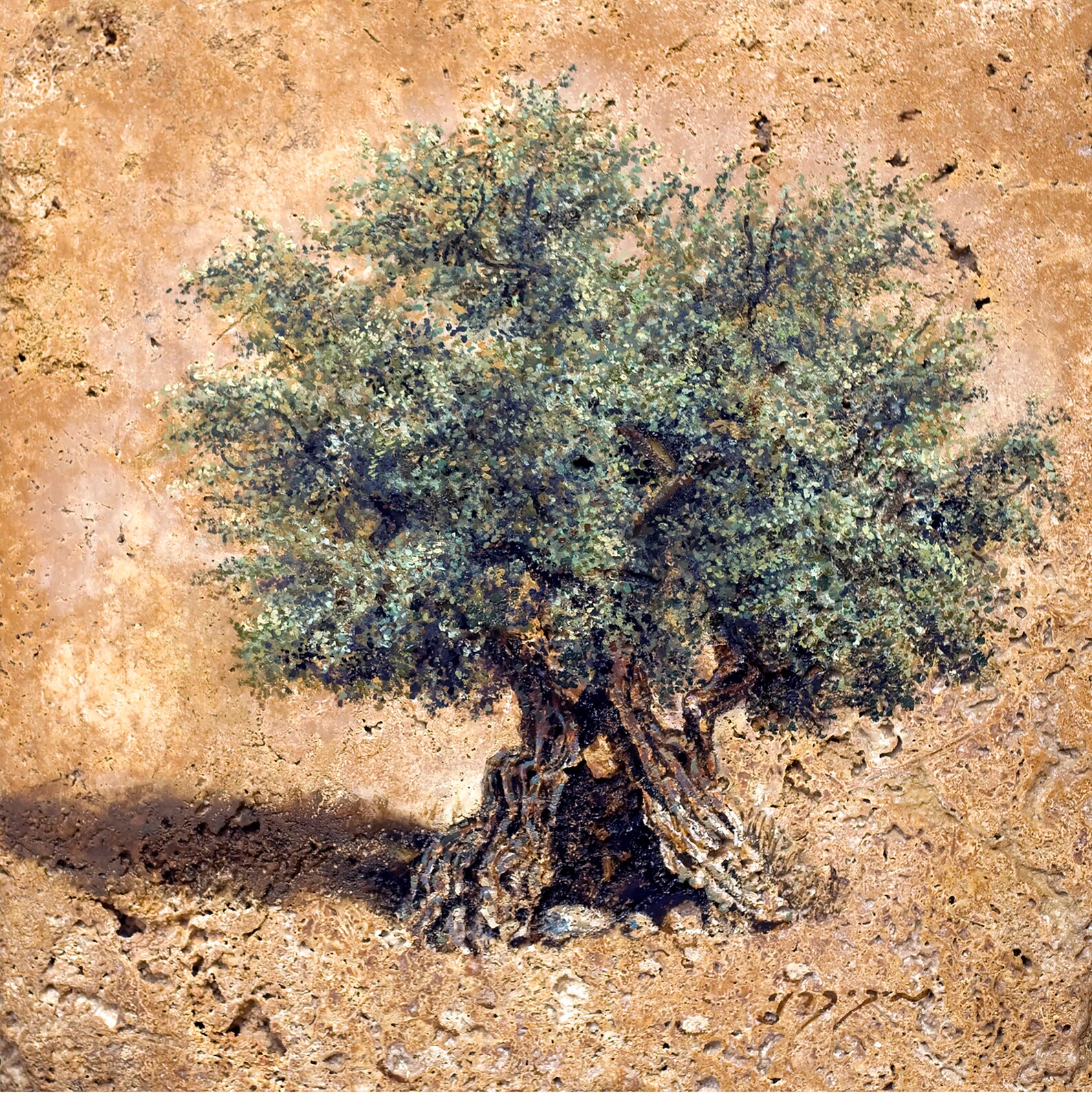 Tree Wall Art, Olive Tree. Olive Tree Painting,nature Painting, by Miki ...