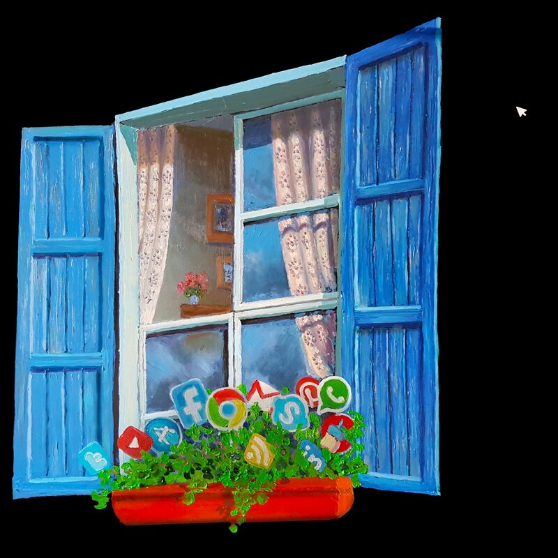 Window Screen Painting - Etsy