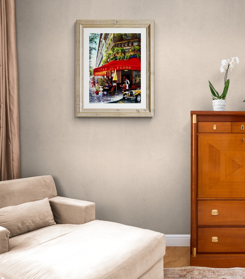 Paris Cafe Painting, Paris, Paris Art Print, Paris Painting, French ...