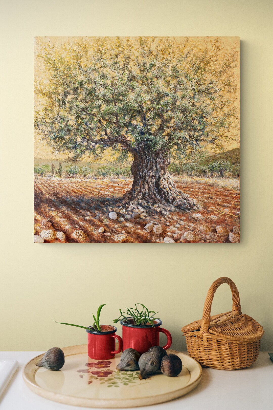 Golden Olive Grove Limited Edition Giclée Print on Canvas – Olive Tree ...