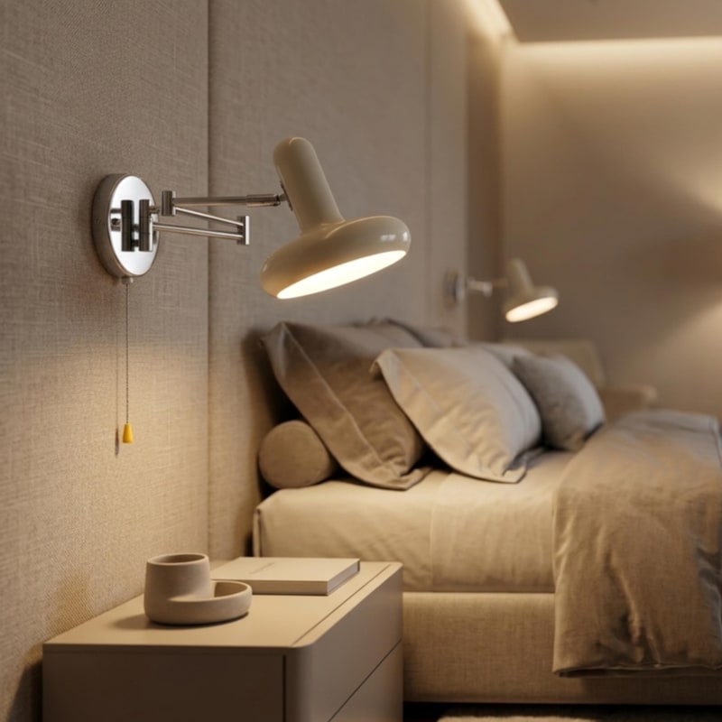Swing Arm Bedside Lamp - Etsy