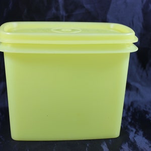 Vintage Tupperware Yellow Rectangle Shelf Saver With Lid #1243 - Etsy