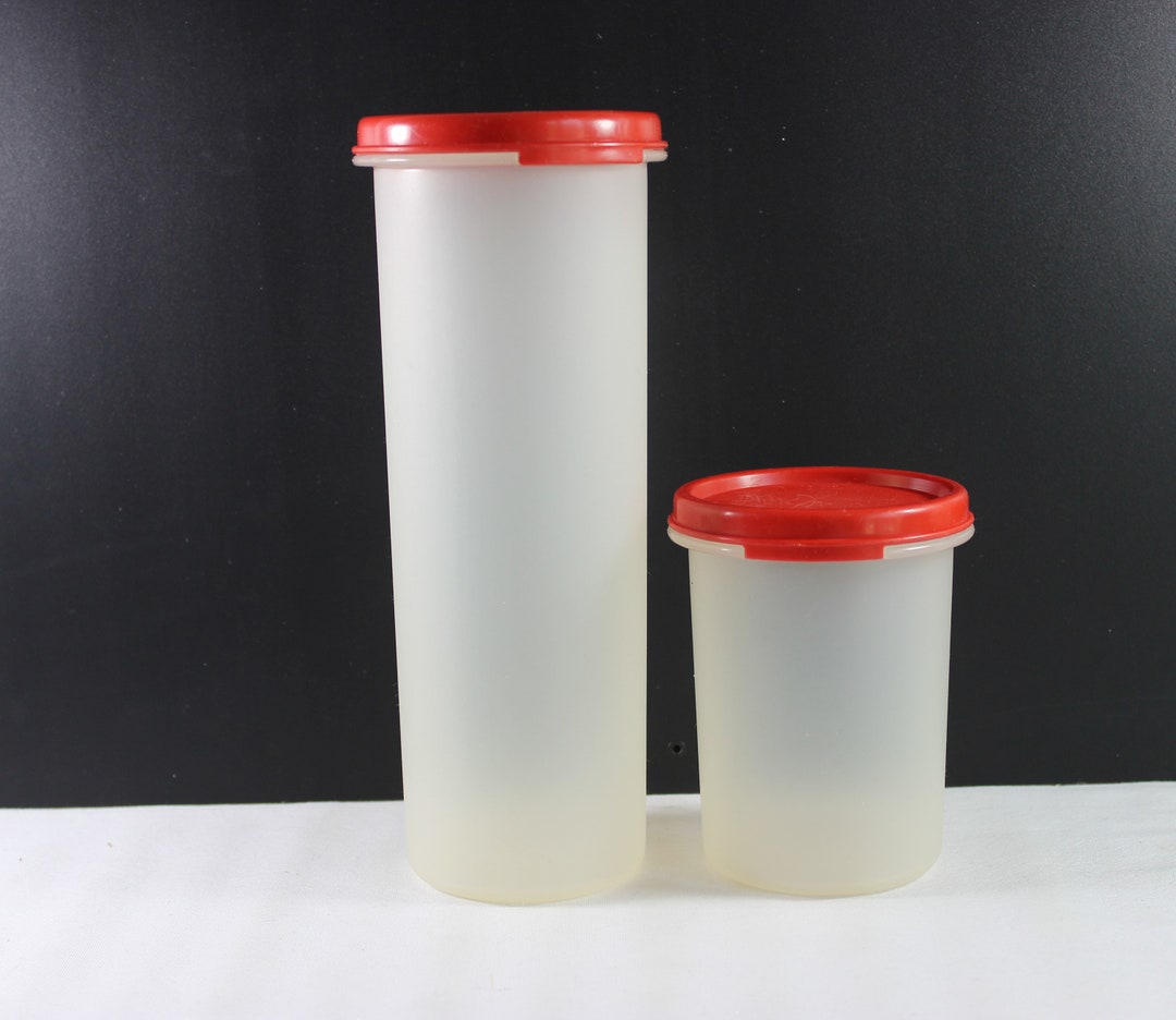 Vintage Tupperware Modular Mates: 22oz & 15oz Red Seal Containers - Etsy