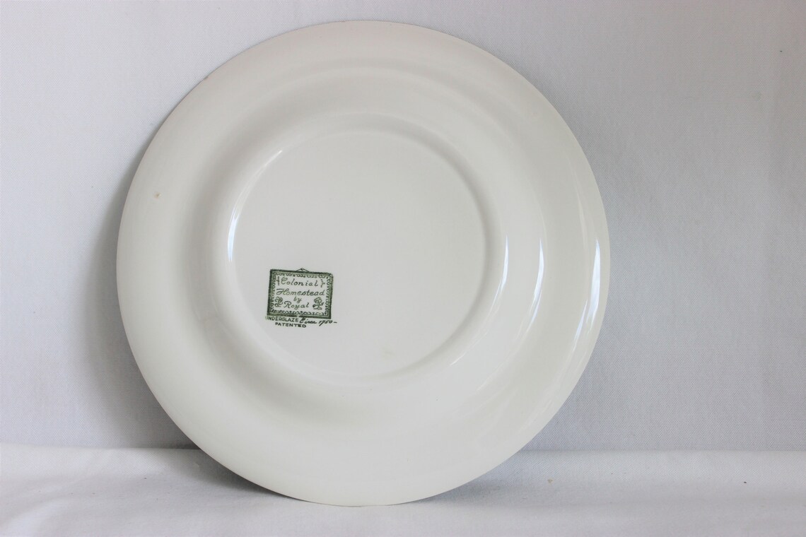 Colonial Homestead by Royal Dinner Plate | Etsy