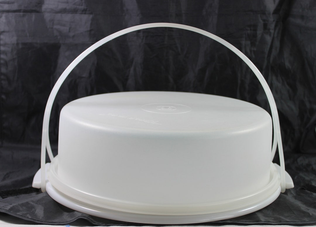 Vintage Tupperware Sheer 11 Cake Taker Pie Keeper With Strap/handle - Etsy