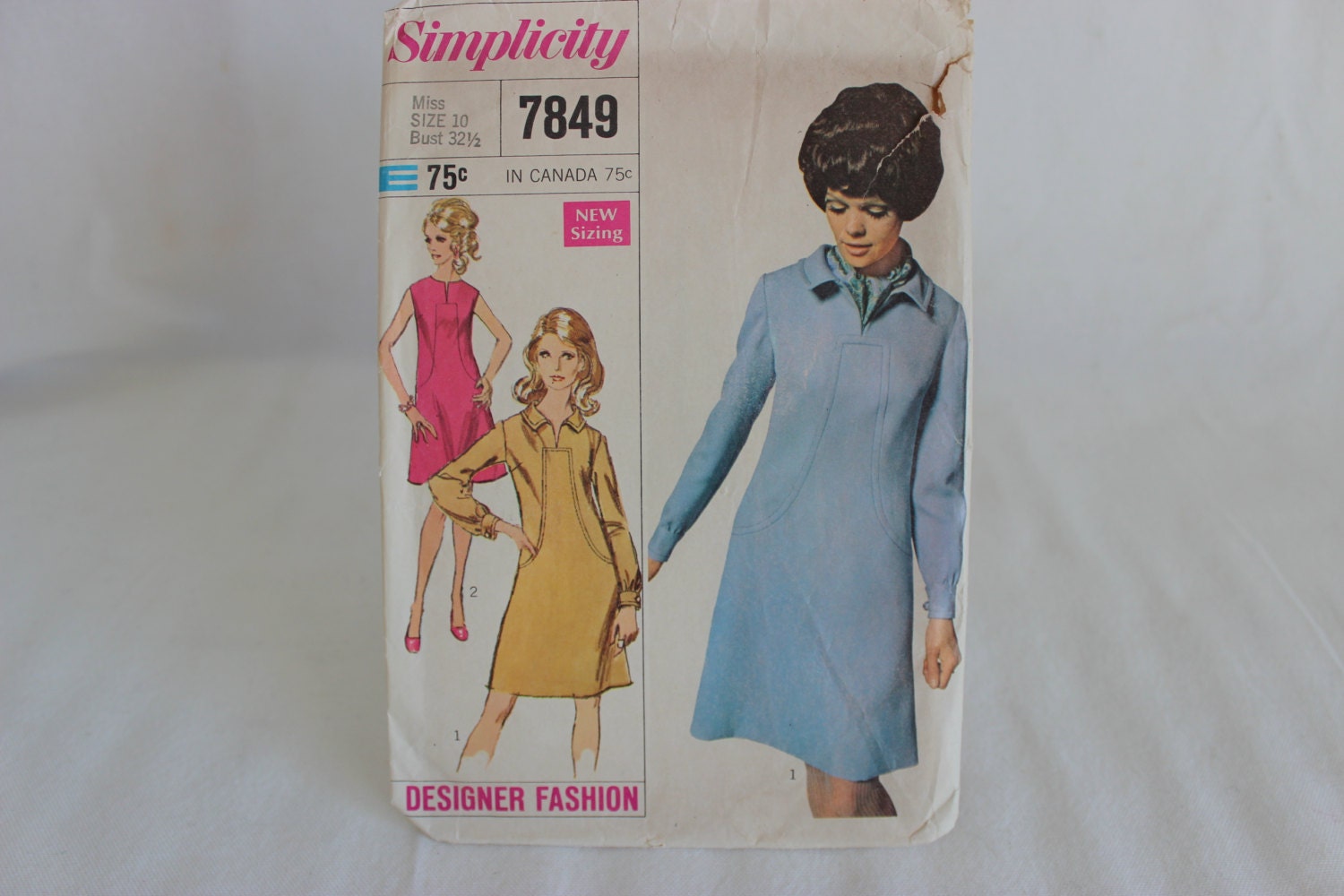Vintage Simplicity Sewing Pattern 7849 Mod 1960's Dress - Etsy