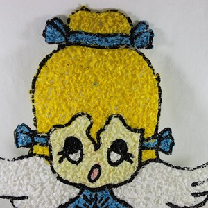 Vintage Melted Popcorn Singing Christmas Angel With Candle. - Etsy