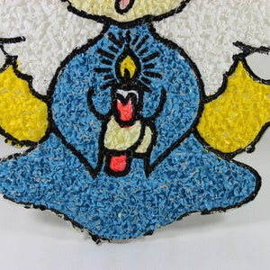 Vintage Melted Popcorn Singing Christmas Angel With Candle. - Etsy