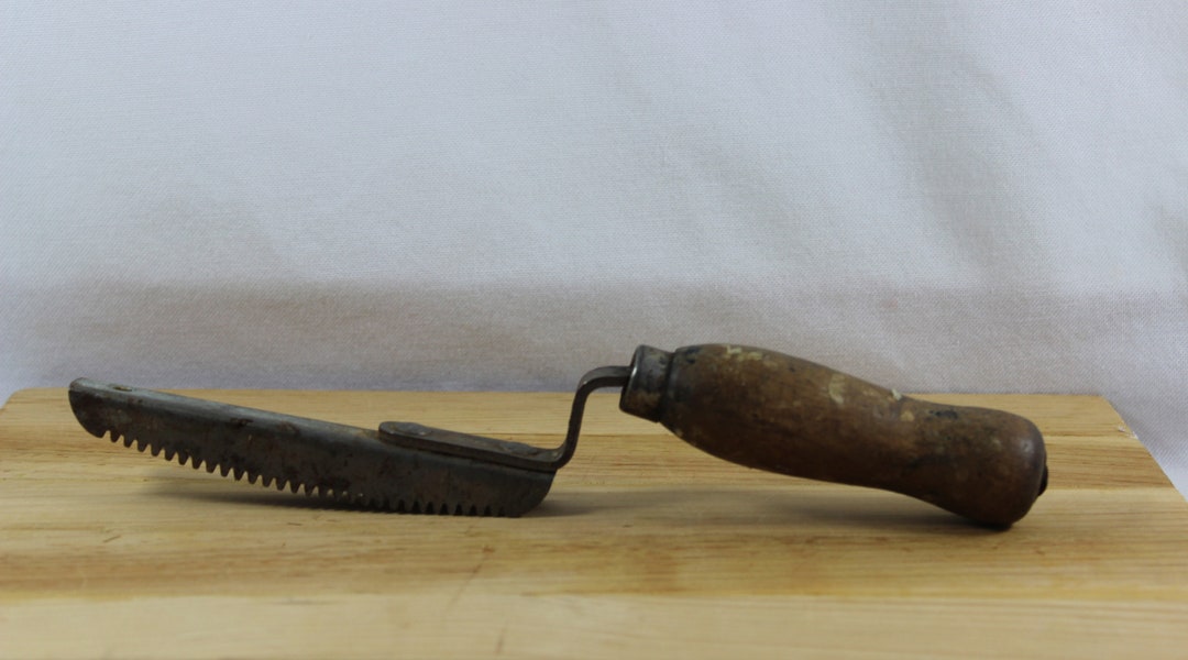 Vintage Fish Scaler With Wood Handle - Etsy