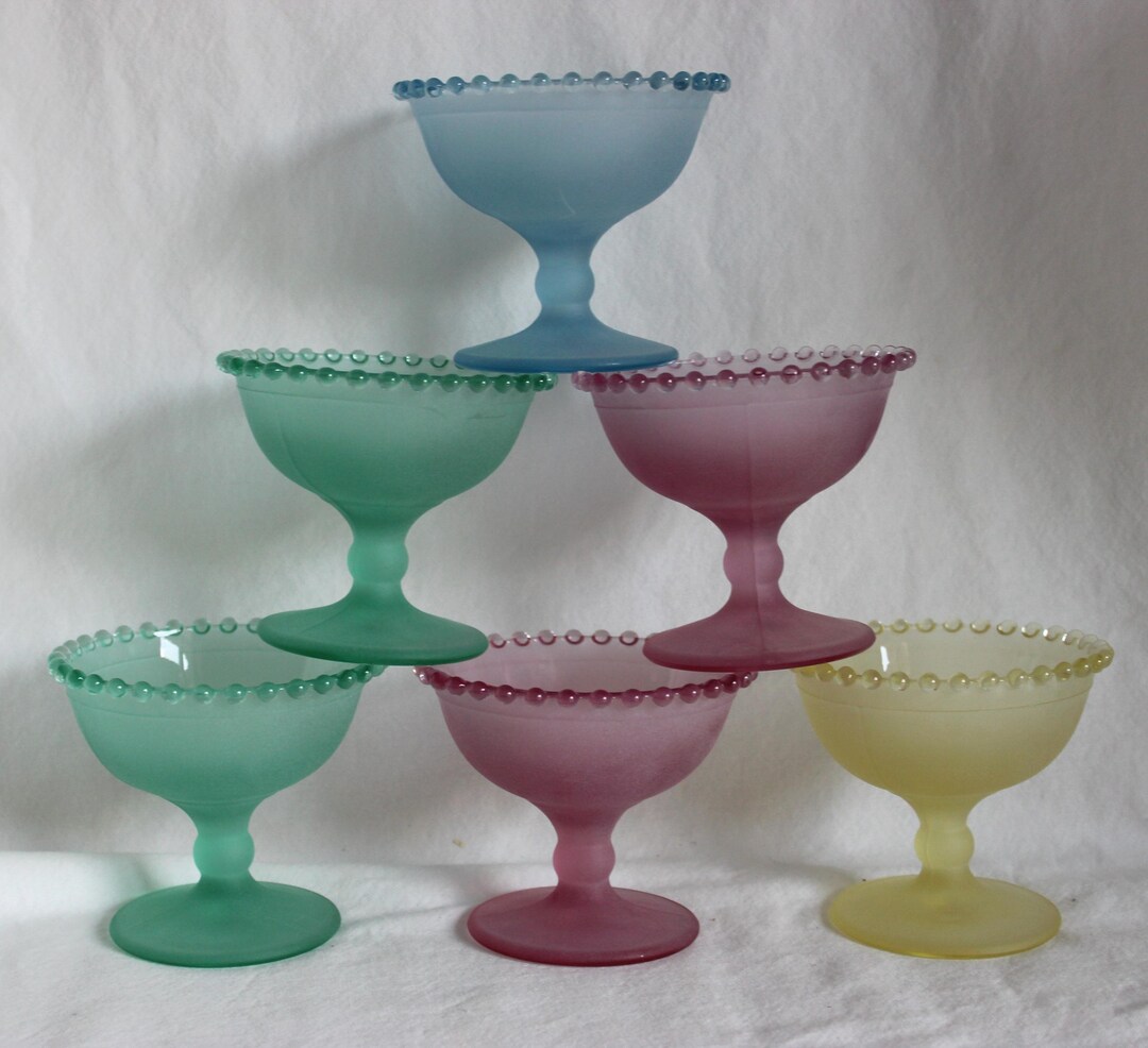Dalzell Viking Satin Candlewick Sherbert Dessert Bowls Set of 6 - Etsy