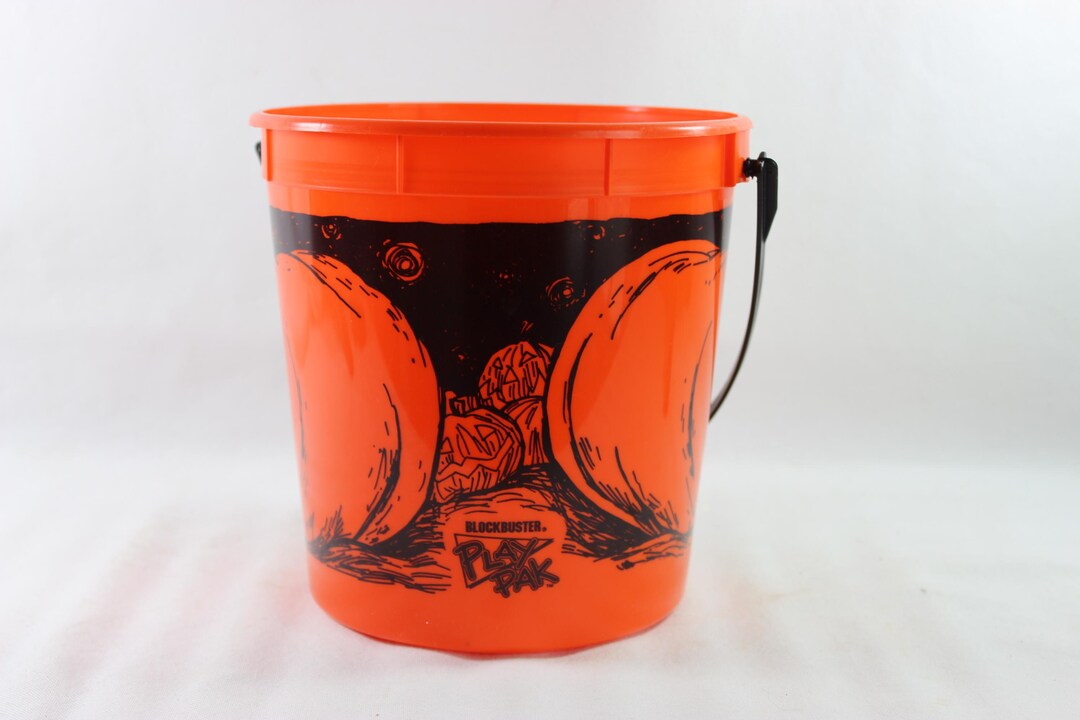 Vintage Blockbuster Video Halloween Candy Bucket From Berry Plastics - Etsy