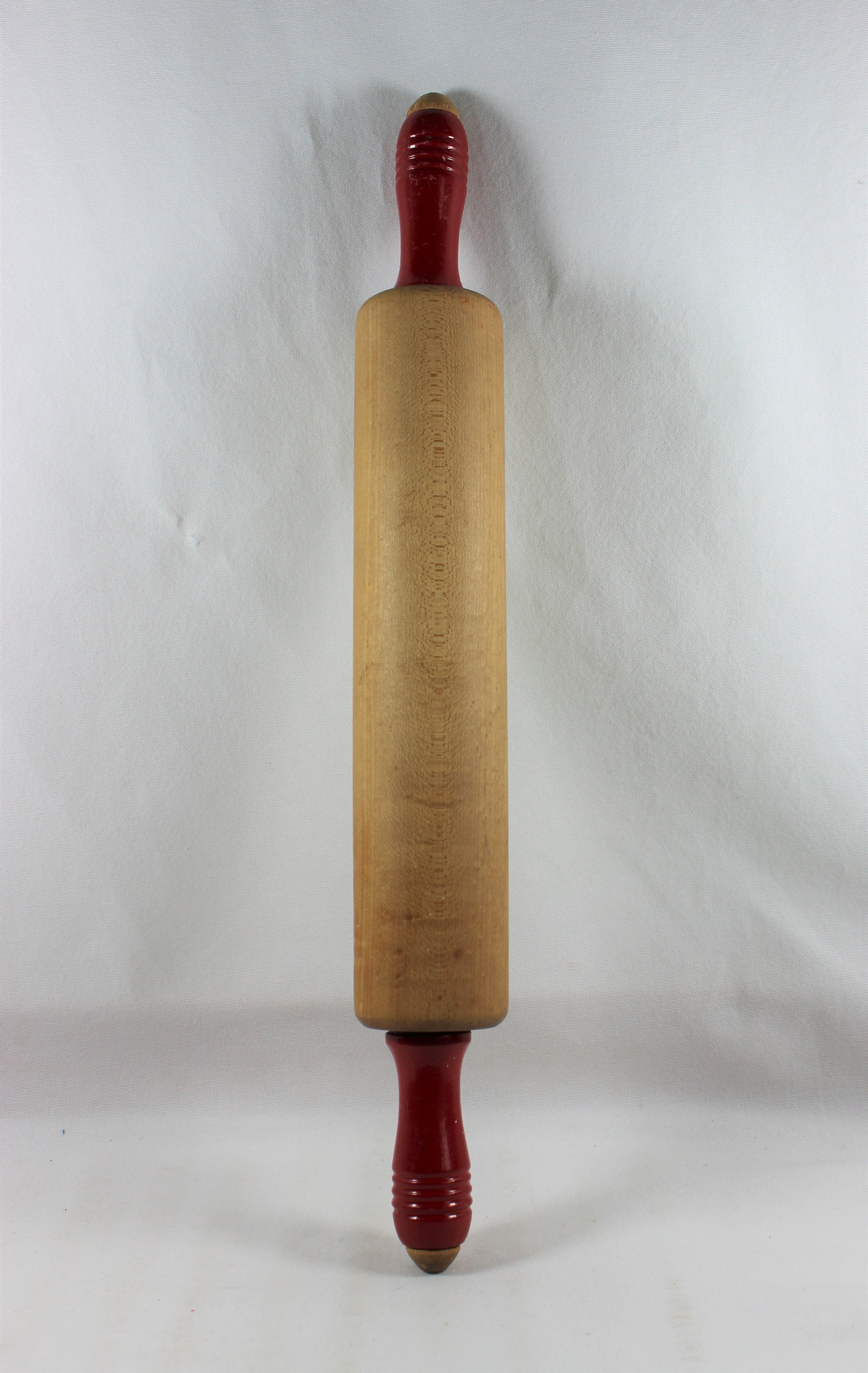 Vintage Red Handle Rolling Pin 17.5 Inches Long - Etsy