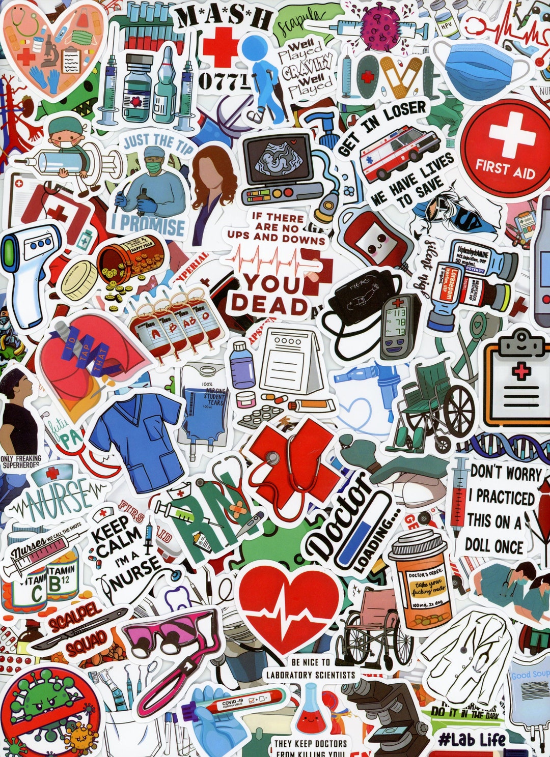 Medical Stickers, Med Student Sticker, Healthcare Worker, Nurse Sticker ...