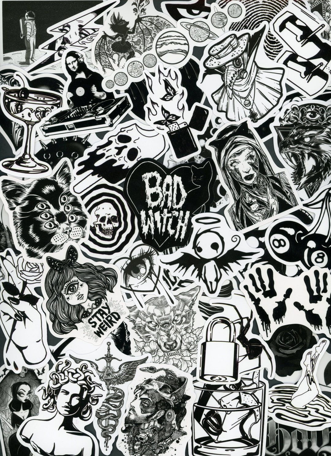 Mature Content Stickers, Black White Sticker, Bulk Stickers, Computer ...
