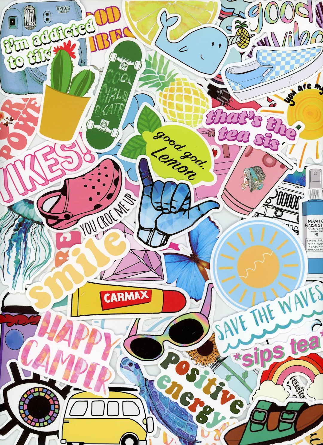Teen Sticker Pack, You Crock Me Up, Tween Stickers, Girls Party Favor ...