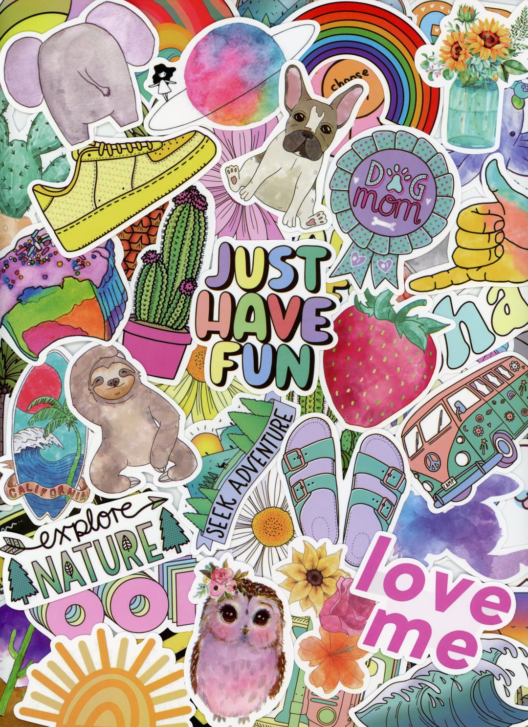 Tween Sticker Pack, Cat Mom Gift, Thats the Tea, Laptop Stickers, Plant ...