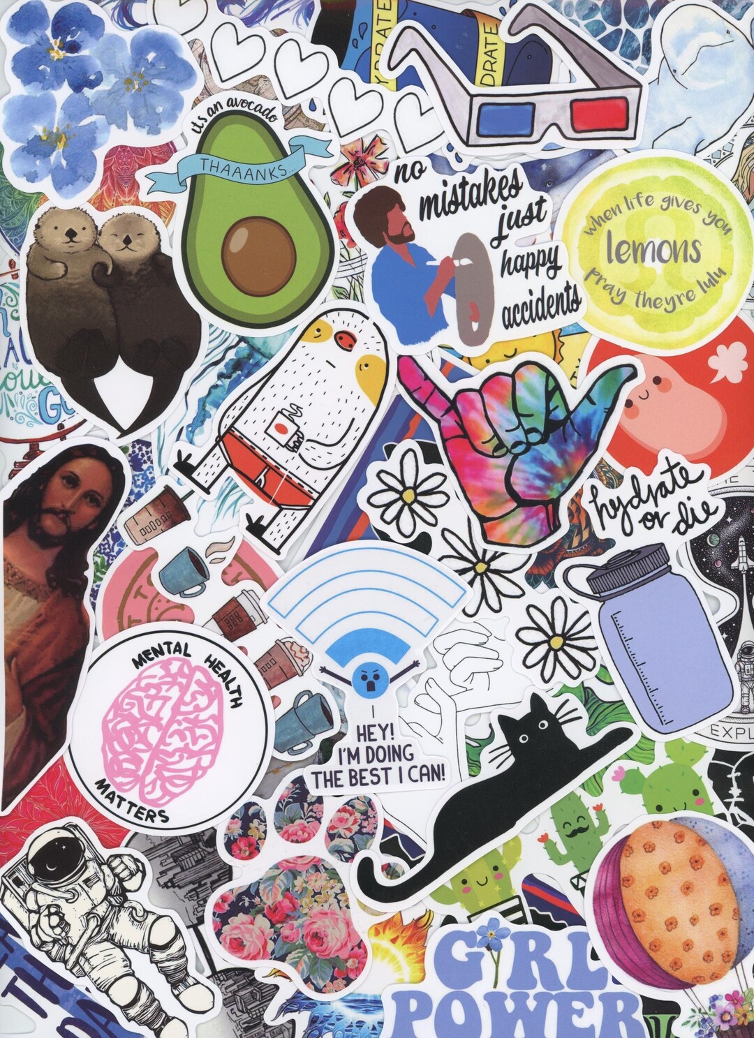 Sticker Pack, Positive Stickers, Uplifting Stickers, Self Love Sticker ...