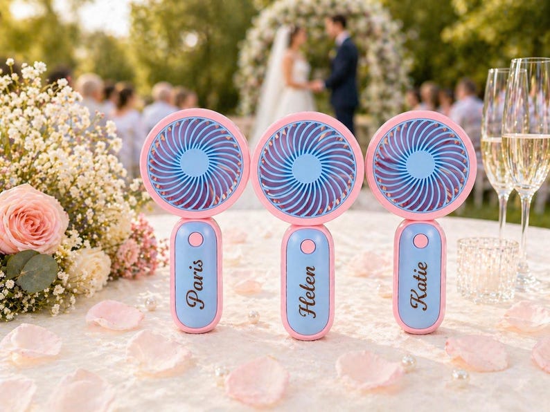 Personalized Portable Fan With Name, Custom Mini Handheld Fan ...