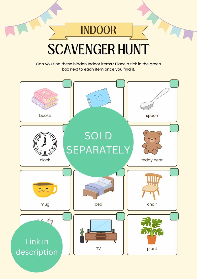 Girls Birthday Scavenger Hunt Printable, Kids Birthday Party Game, Pink ...