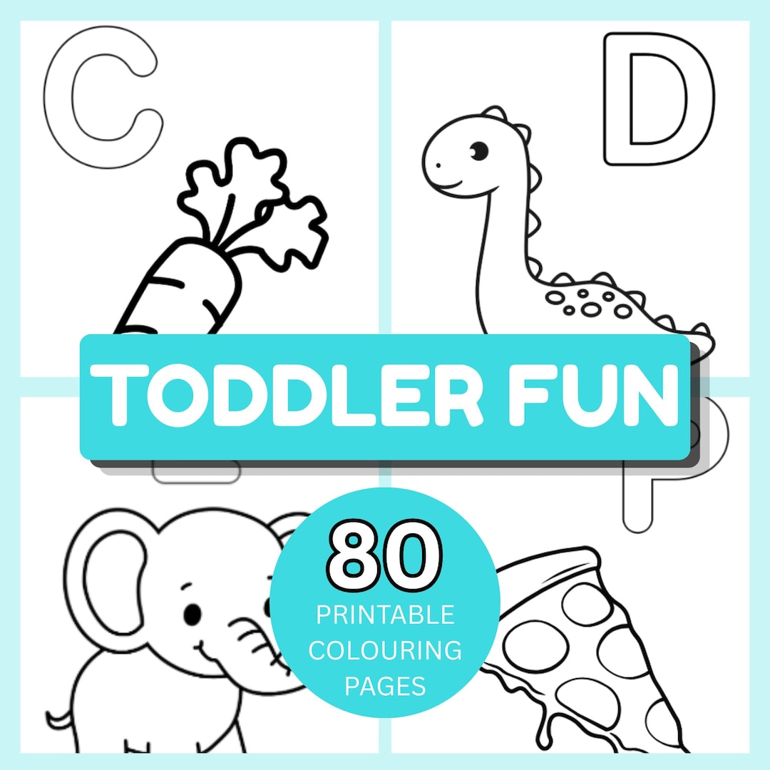ABC Coloring Pages for Toddlers, Alphabet Coloring Book Printable ...