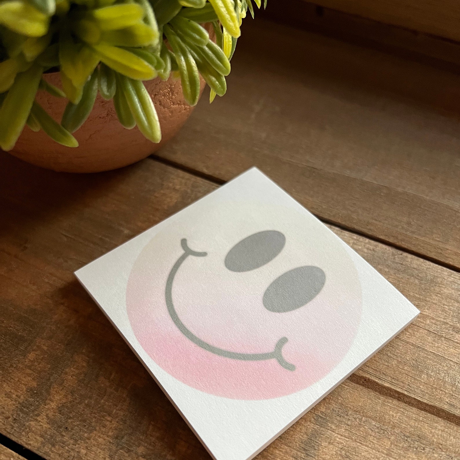 Sticky Notes/ Post It Notes/ Smiley Face/ Happy Face/ | Etsy