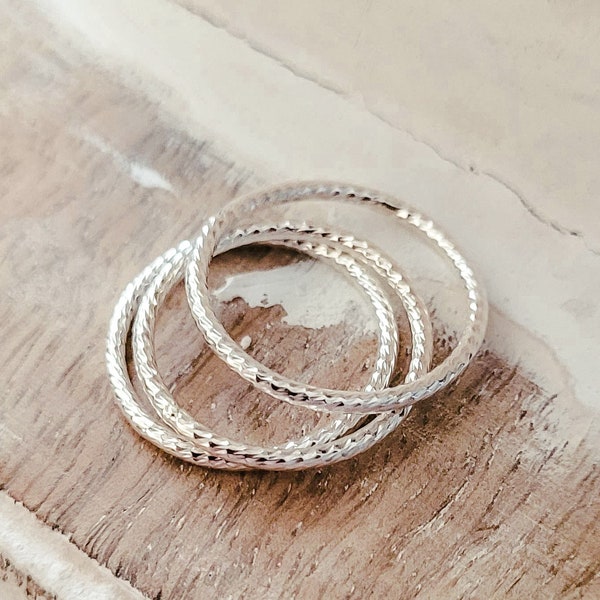 Silver Stacking Ring - Etsy