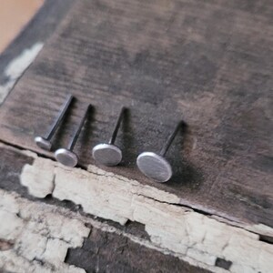 Recycled Silver Studs, Small Silver Studs, Small Pebble Studs Silver ...