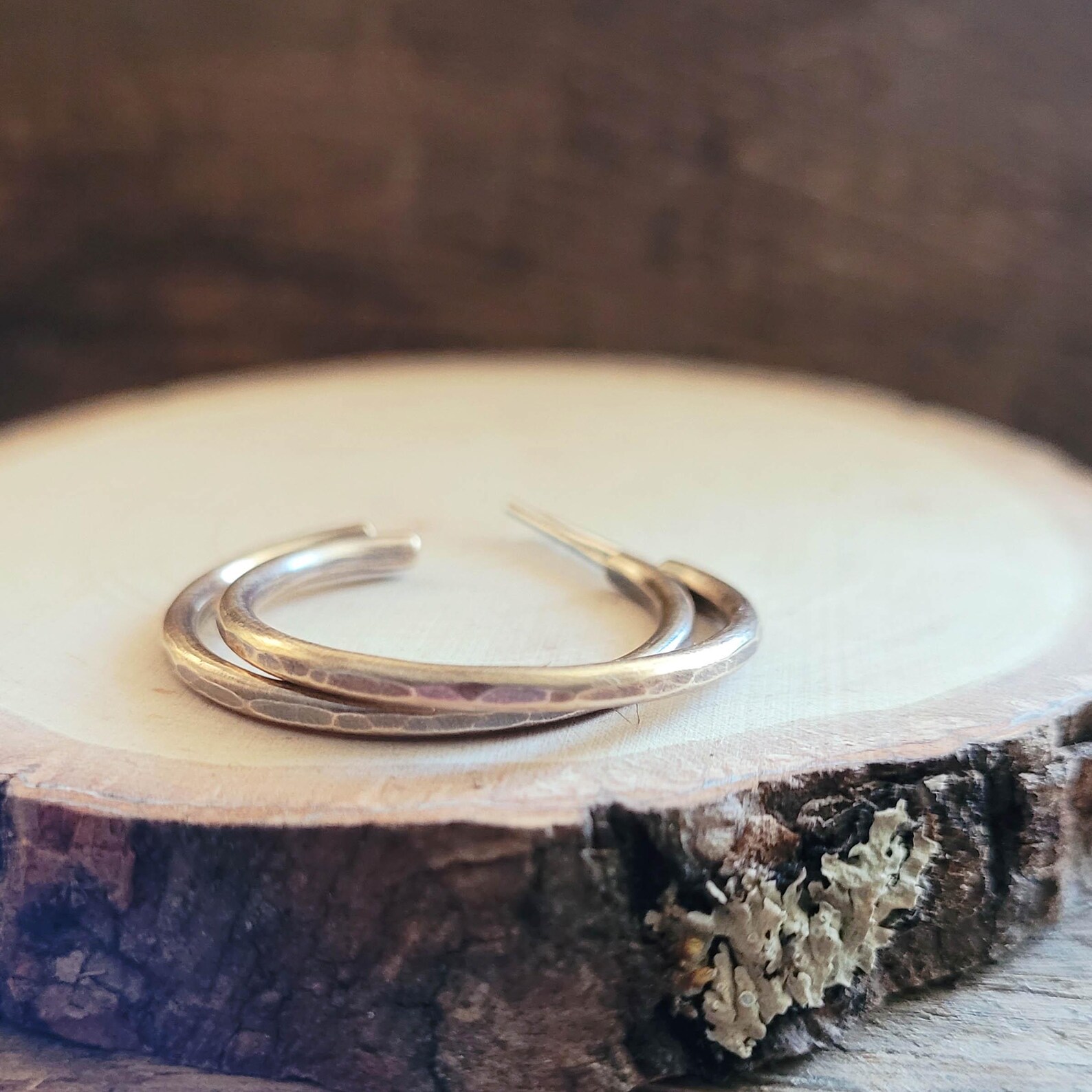Brass Hoops, Rustic Brass Hoops, Hoop Earrings Brass, Metalwork ...