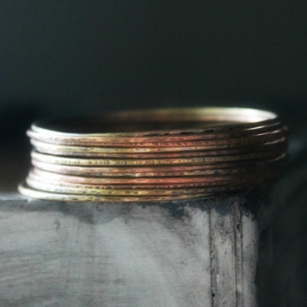 Mixed Metal Bangle - Etsy