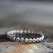 Sterling Silver Dotted Ring, Hammered Dot Ring, Silver Dot Stacking ...