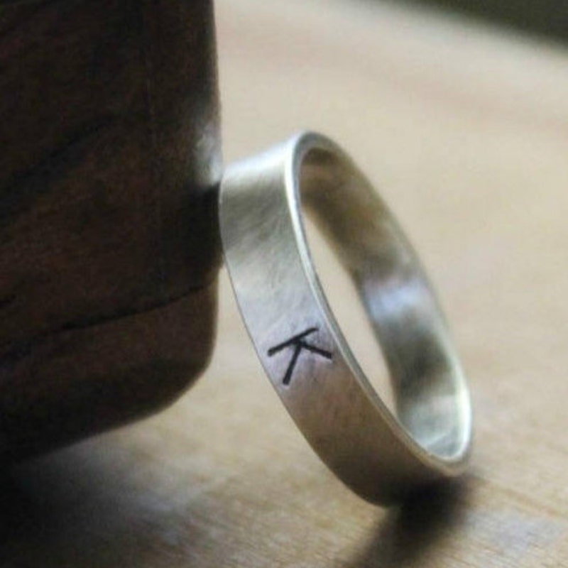 Sterling Monogram Ring - Etsy