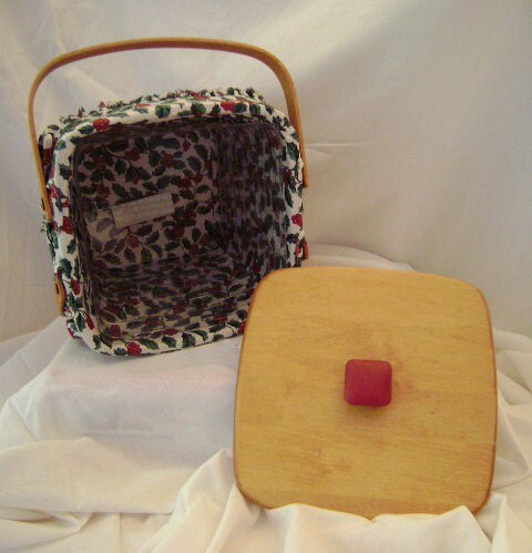 Longaberger Christmas Collection Cranberry Basket - Etsy